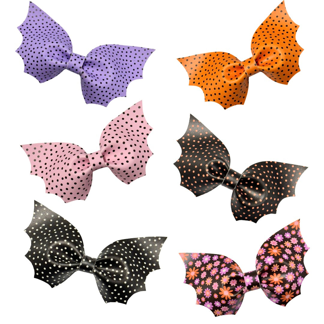5-6 Piece-Bat Pinch Bows *YOU CHOOSE COLOR* EXCLUSIVE *HAND CUT SHEET ...