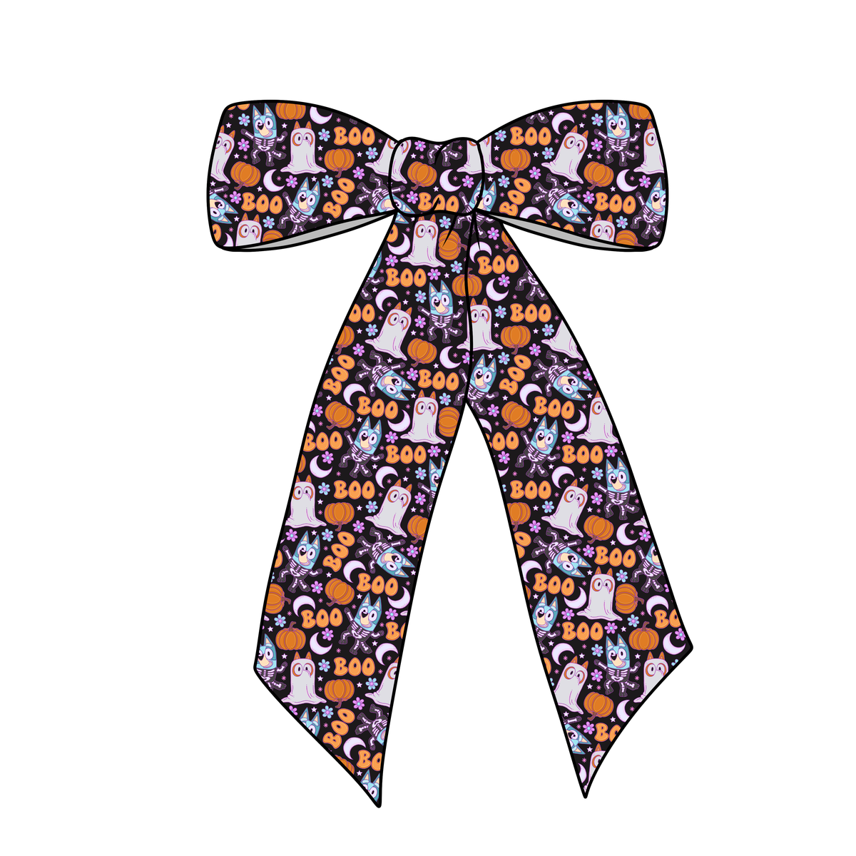 (PREORDER) PRE-TIED LONG TAILS BOW-Bluey Boo – Pink Sugar Supply